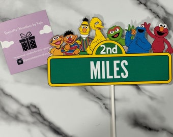 Sesame Street Cake Topper, Sesame Street Birthday Party, Birthday Decor ...