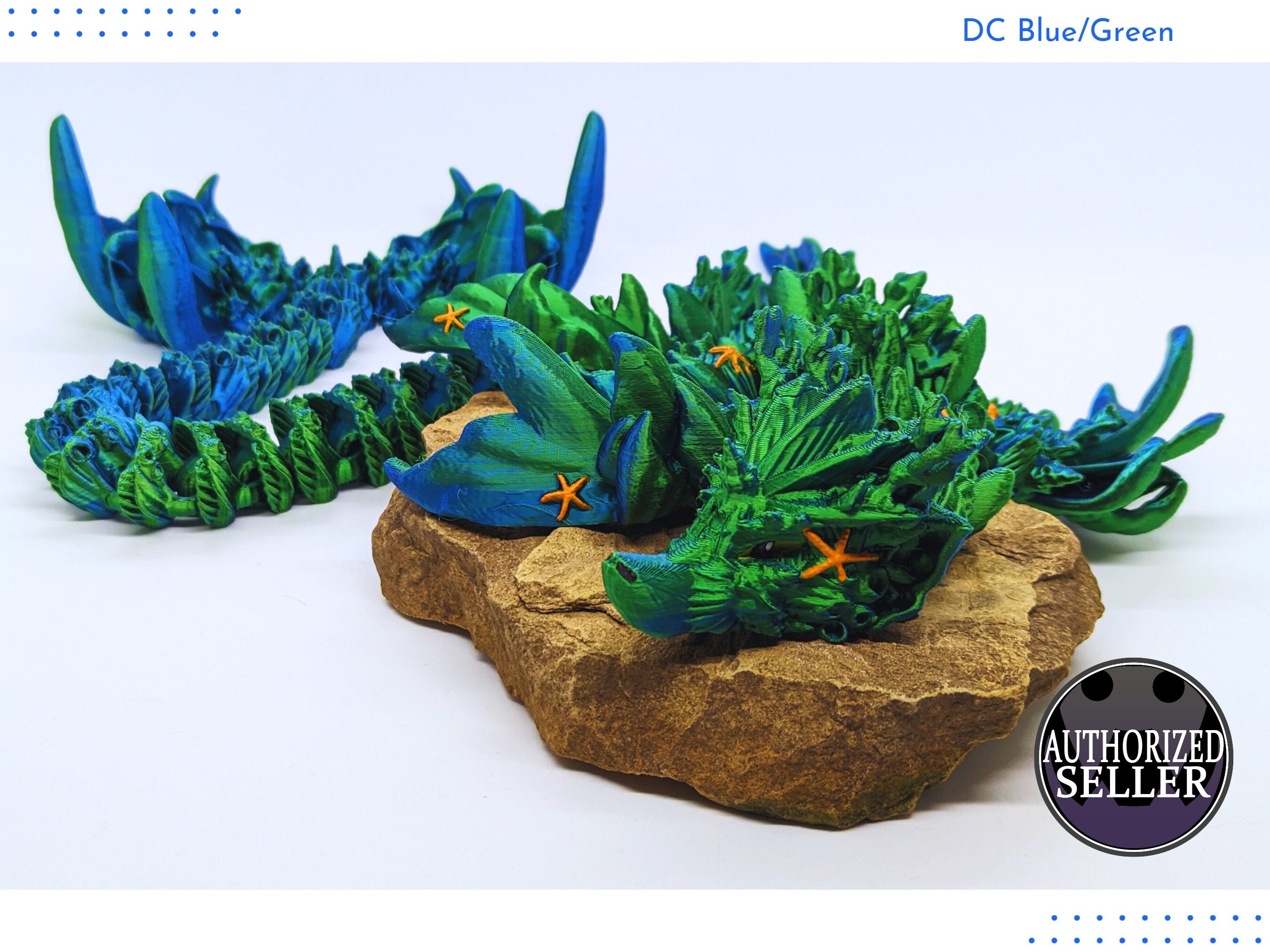 Articulated Adult Coral Reef Dragon by Cinderwing3d Find Your Familiar ...