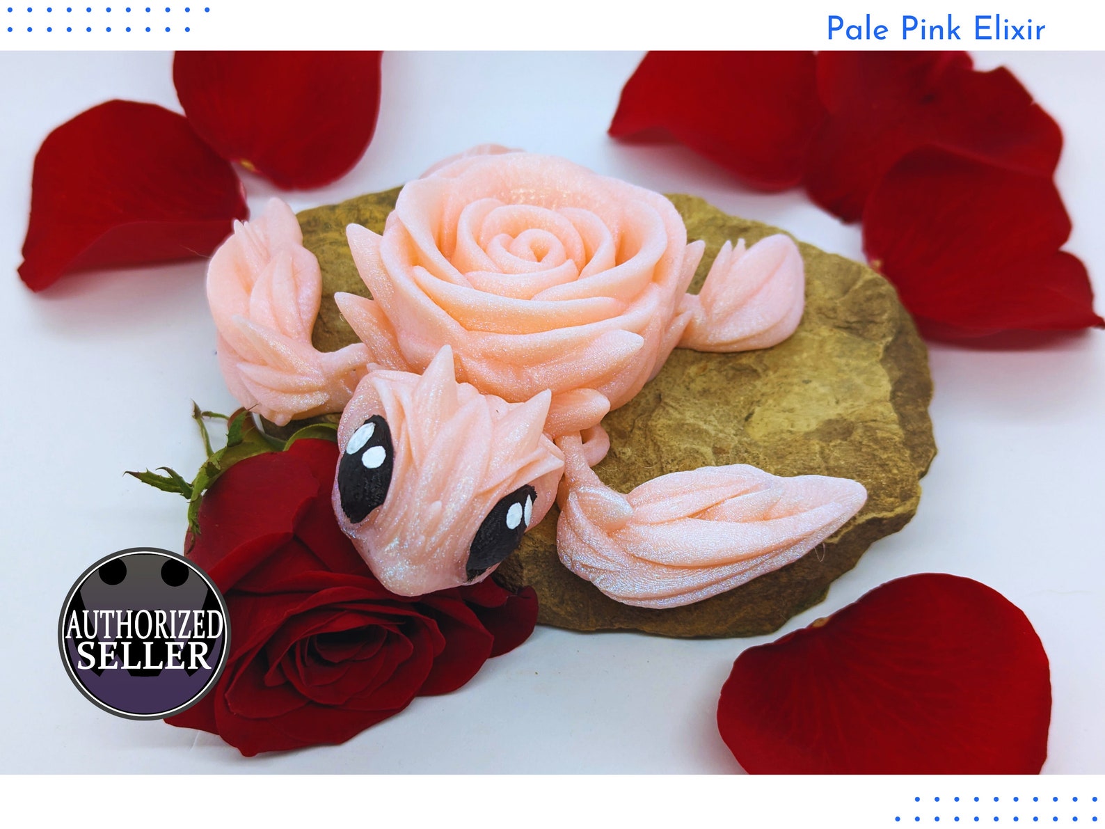 Articulated Rose Turtle the Roseurtle by Cinderwing3d 3D Printed Flexi Familiar Find Your ...