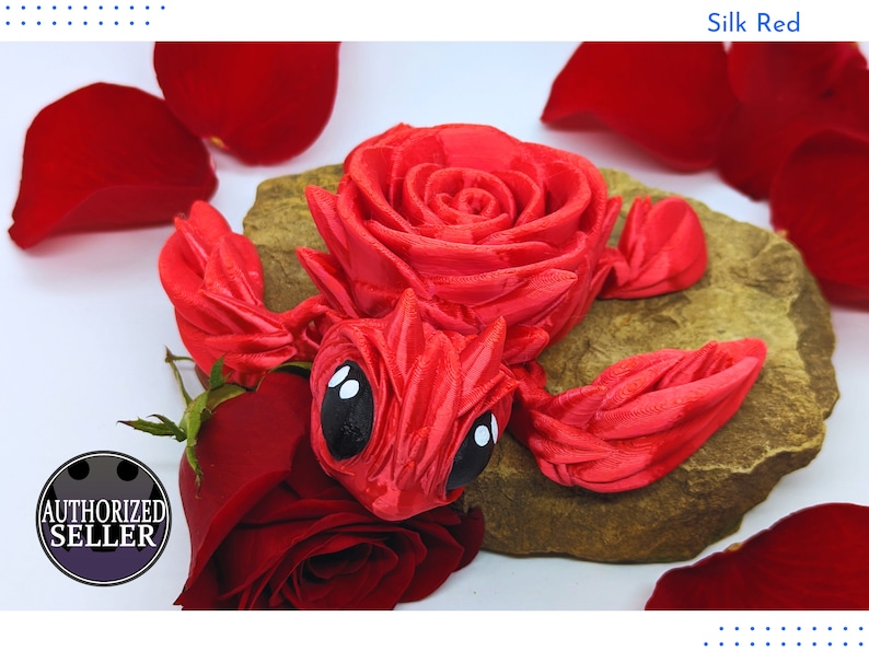 Articulated Rose Turtle the Roseurtle by Cinderwing3d 3D Printed Flexi ...