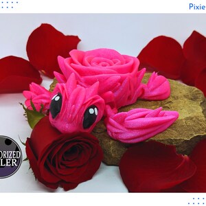 Articulated Rose Turtle the Roseurtle by Cinderwing3d 3D Printed Flexi ...