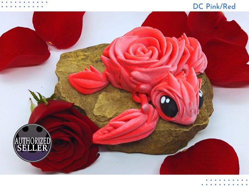 Articulated Rose Turtle the Roseurtle by Cinderwing3d 3D Printed Flexi ...