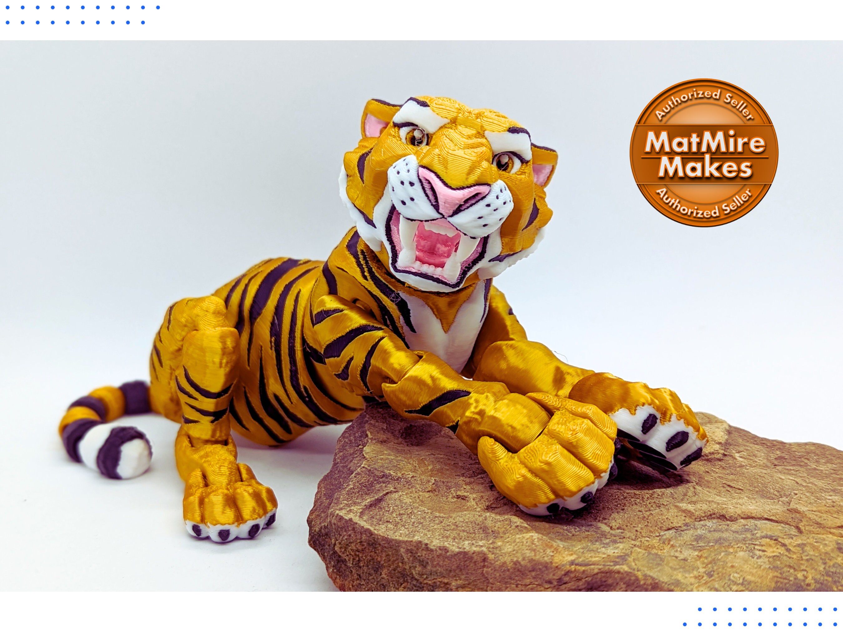 Articulated Tiger by Matmiremakes Find Your Familiar 3D Printed Flexi ...