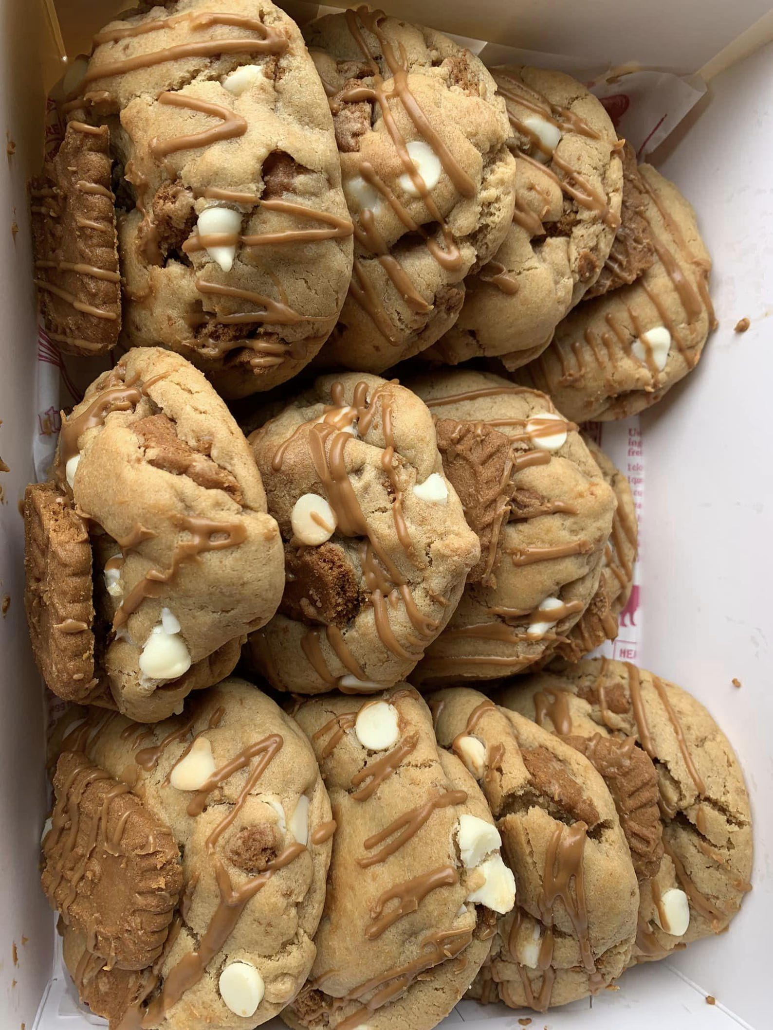Biscoff Cookie Butter Cookies Holiday Soft Chewy Treat Winter Cinnamon ...
