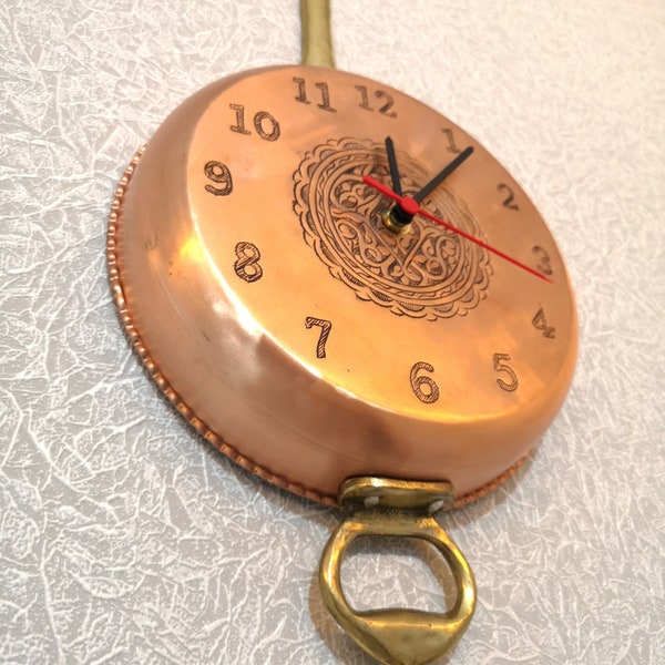 Copper Wall Clock - Etsy