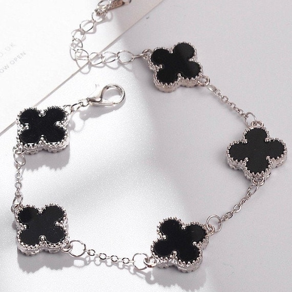 Van cleef designer four leaf clover bracelets | Etsy