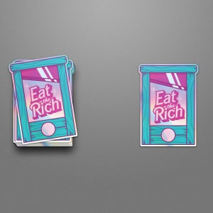Eat the Rich Sticker - Etsy