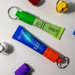 Gloss Keychain Cap - Swivel Cap for EOS and E.l.f. Lip Balm - Etsy