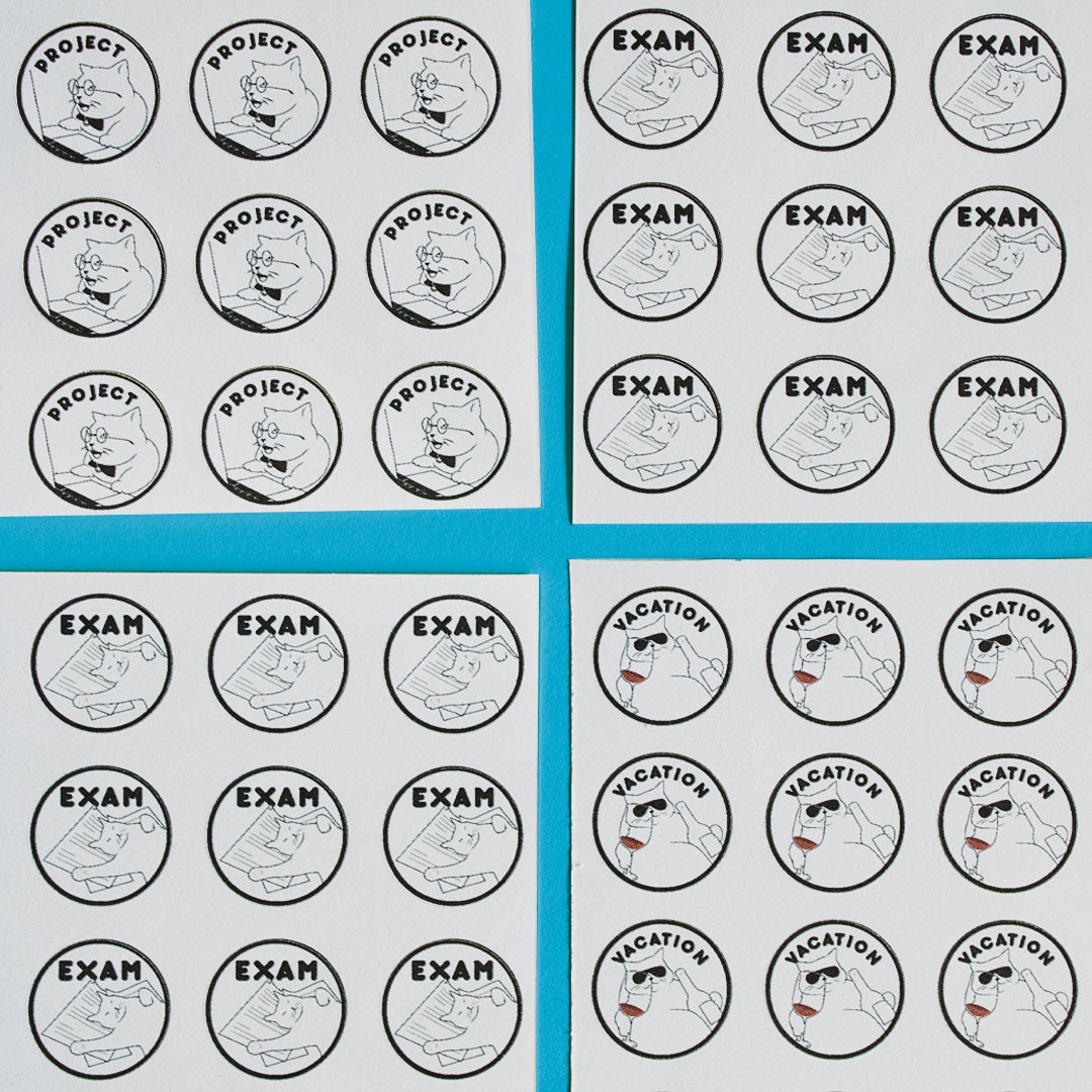 Cat Meme Stickers / Stickers for PLANNERS and AGENDAS / - Etsy