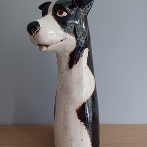 Dog Vase Ceramic Collie Dog Vase by Heaven Sends 31cm Tall NEW Free UK ...