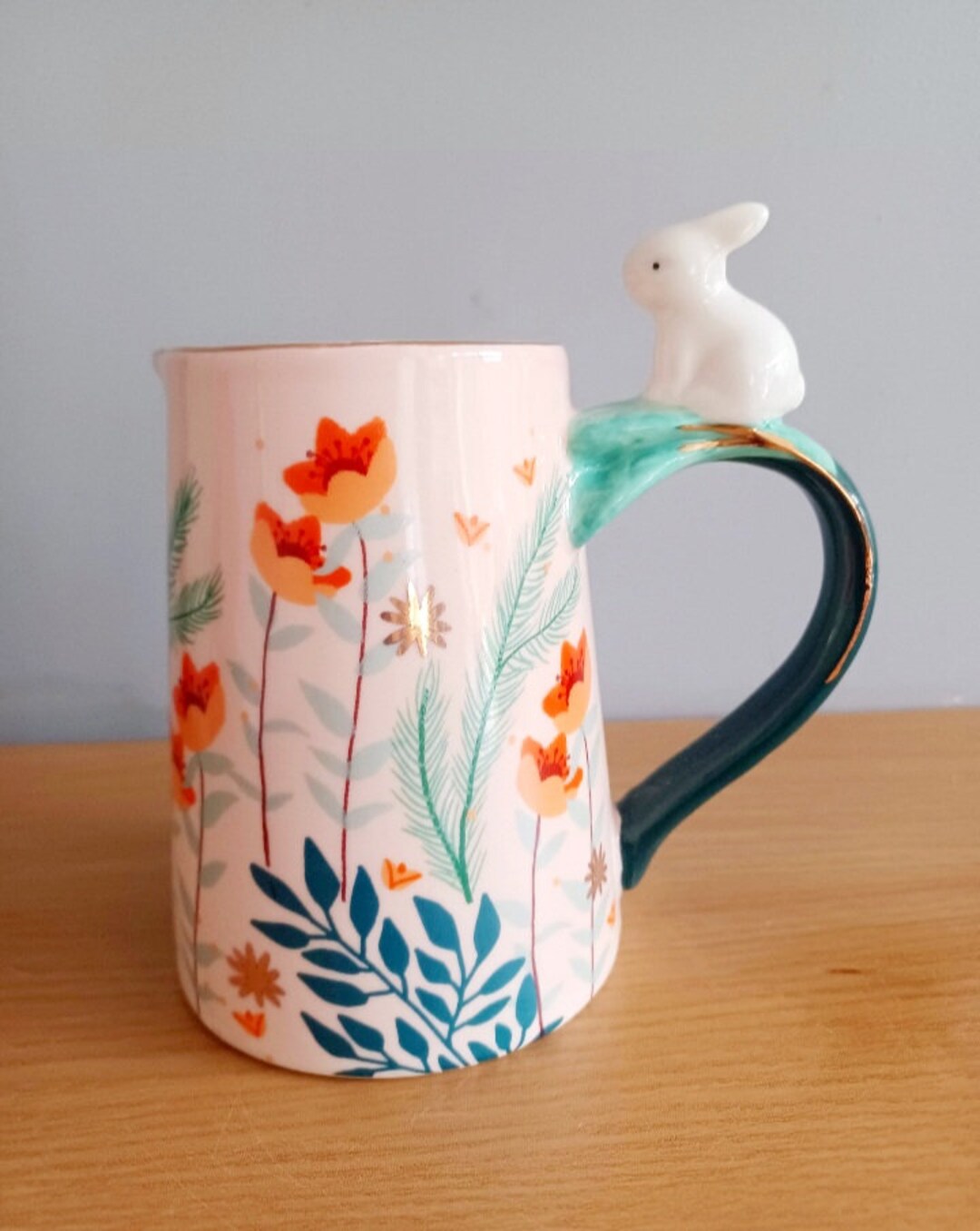 EASTER Bunny Rabbit JUG Porcelain Milk Cream Jug With Gift Box Easter ...