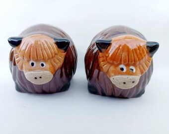 Cow Salt and Pepper | Etsy