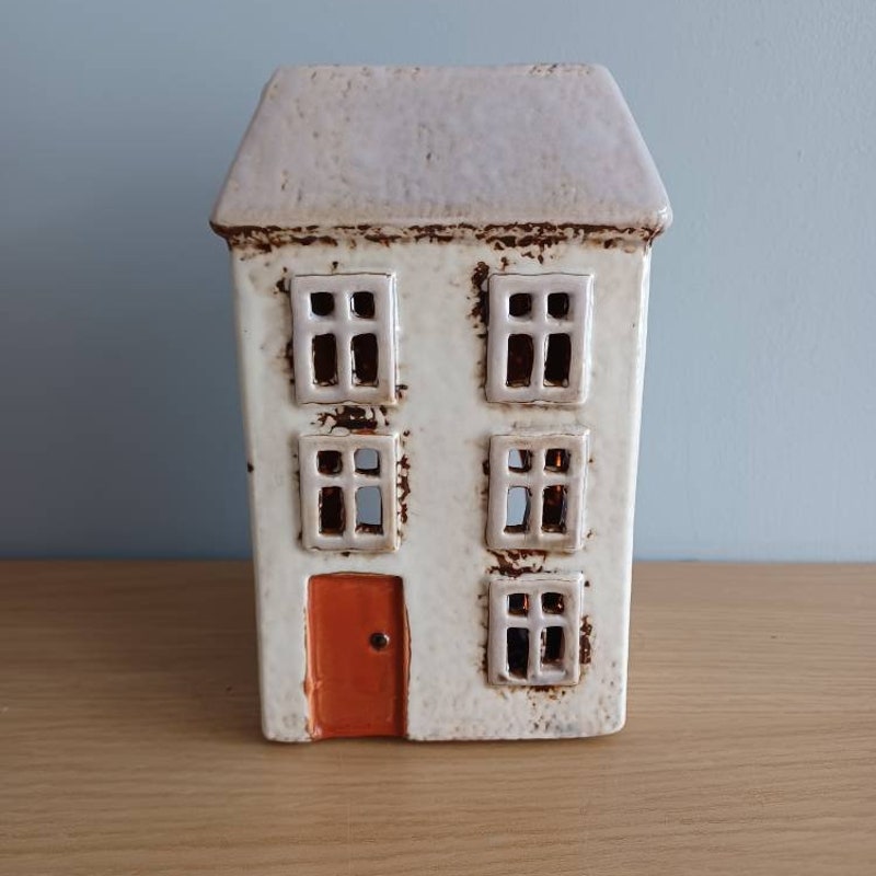 Pottery Tea Light Houses - Etsy UK