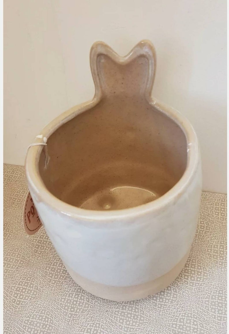 EASTER Bunny Ceramic Planter Rabbit Plant Pot by Pot Pals Gift - Etsy