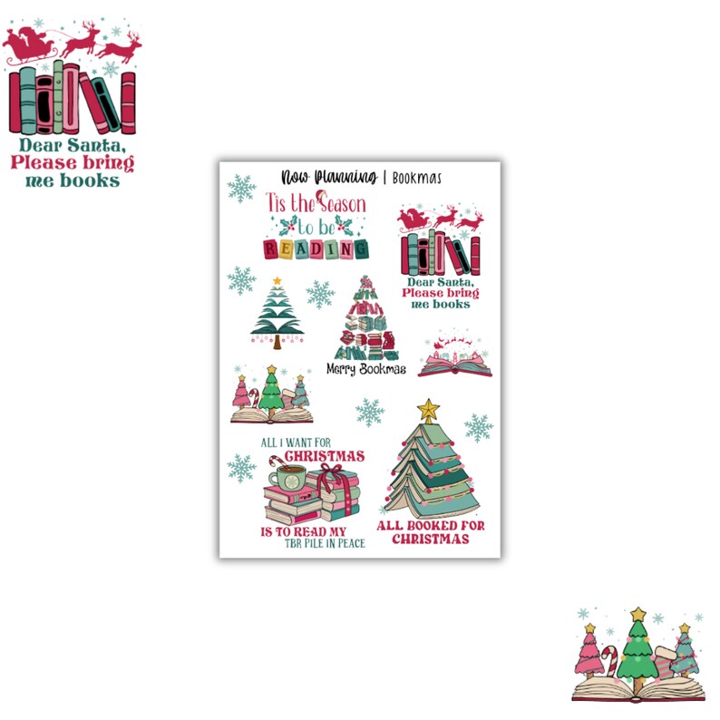 Bookmas Sticker Sheet | Bullet Journal Stickers, Planner Stickers ...