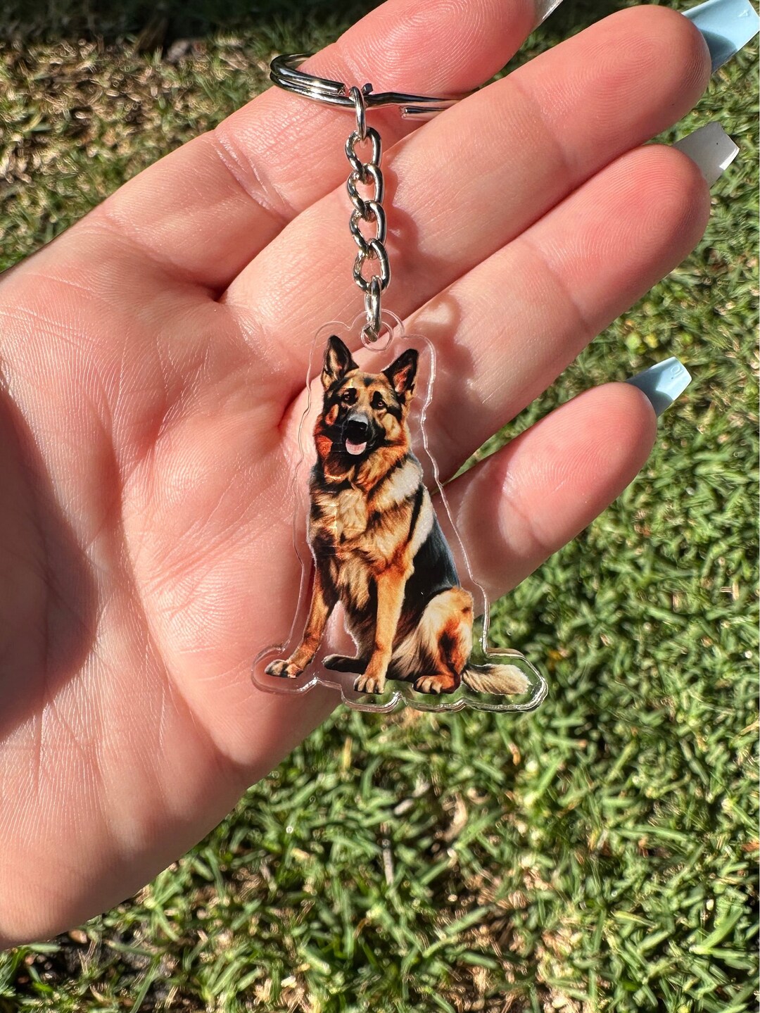 German Shephard Keychain | Dog Keychain, Pet Gifts, Dog Cat Keychain ...