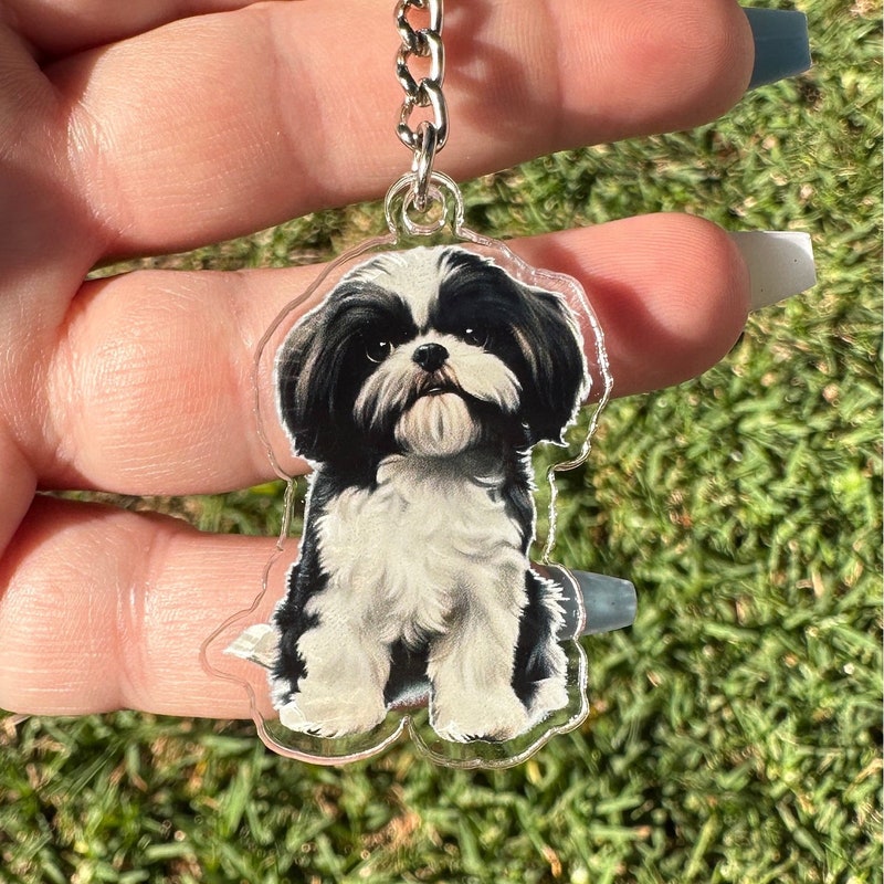 Dog Keychain - Etsy