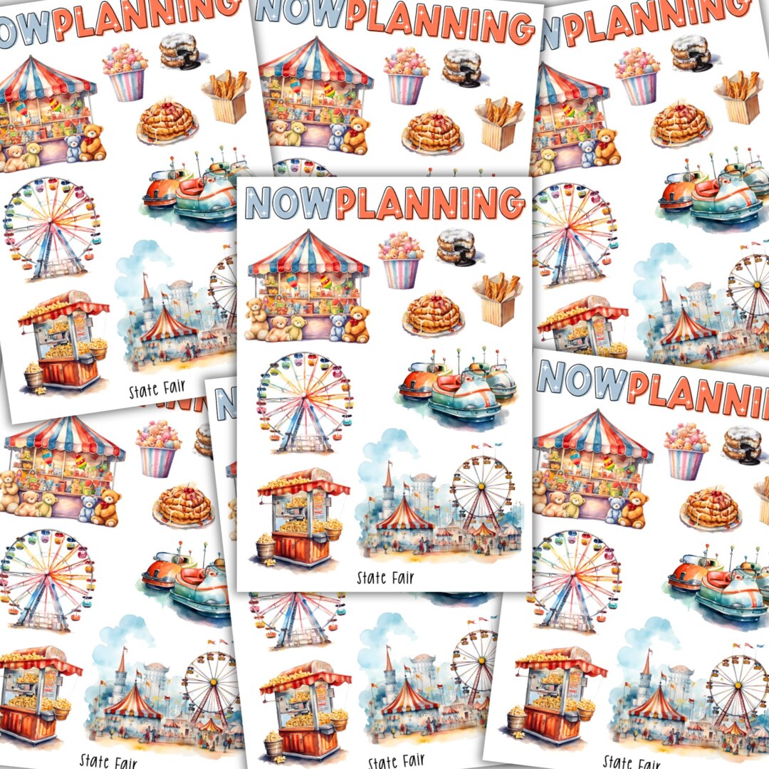 State Fair Sticker Sheet | Journal Stickers, Planner Stickers ...