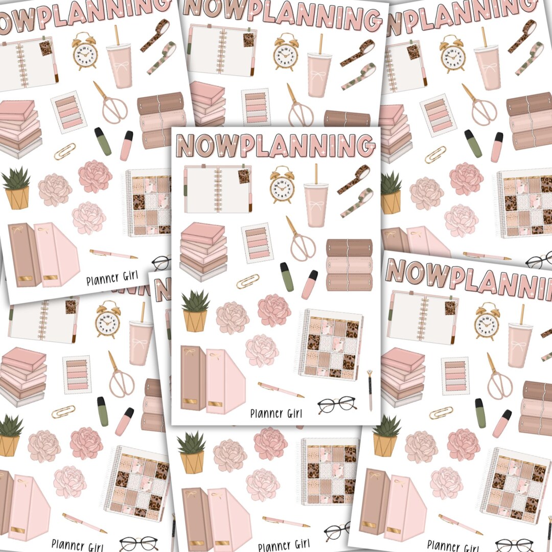 Planner Girl Sticker Sheet | Planner Girl Stickers | Bullet Journal ...