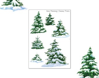 Toon Trees Sticker Sheet Bullet Journal Stickers Planner - Etsy