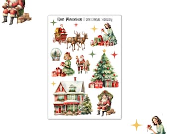 New Year's Sticker Sheet Holiday Stickers Bullet Journal Stickers ...