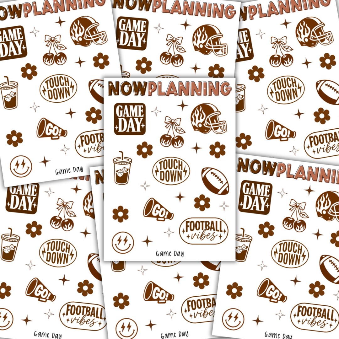 Game Day Sticker Sheet | Bullet Journal Stickers, Planner Stickers ...