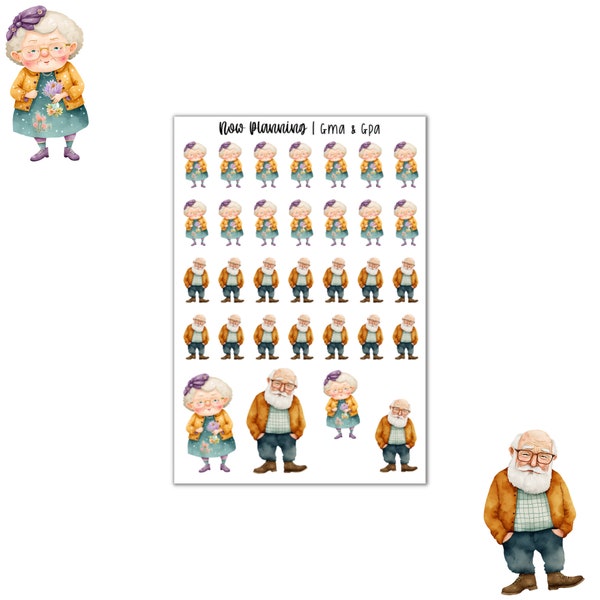 Grandpa Stickers - Etsy