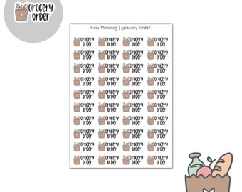 Order Grocery Sticker - Etsy