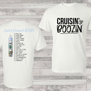 Icon Bar Crawl Shirt Cruise Shirt Vacation Shirt - Etsy