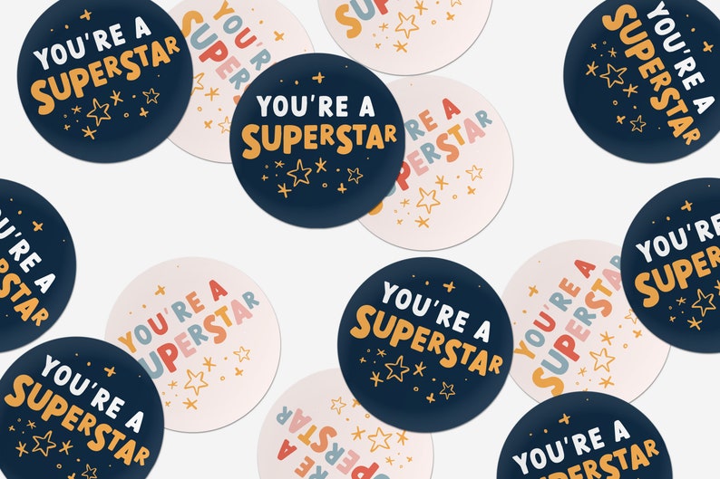 You're a Superstar, Downloadable Sticker - Etsy