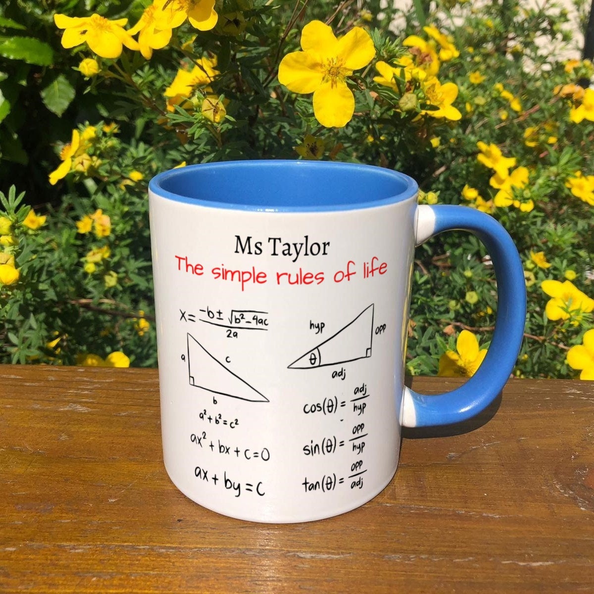 Personalised Maths Trigonometry Mug Algebra Equation Mug - Etsy UK