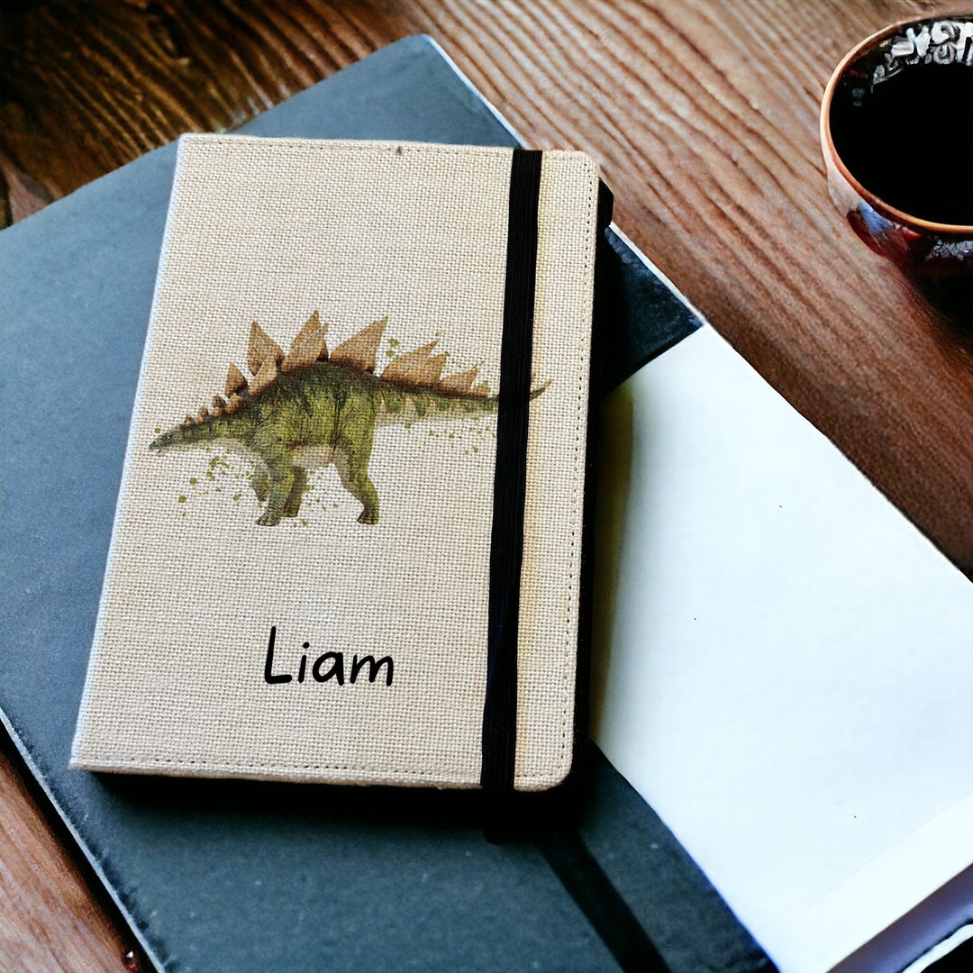 Personalised Dinosaur A5 Notebook Custom Dinosaur Lined Journal ...