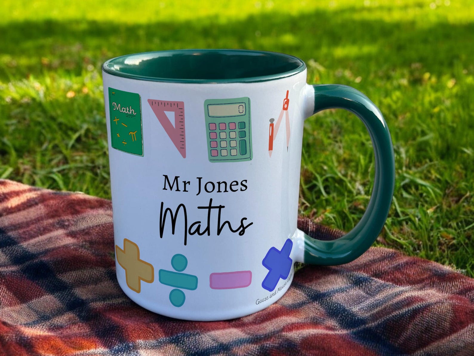 Personalised Maths Teacher Mug, Gift for Mathematics Lover, Thank You ...