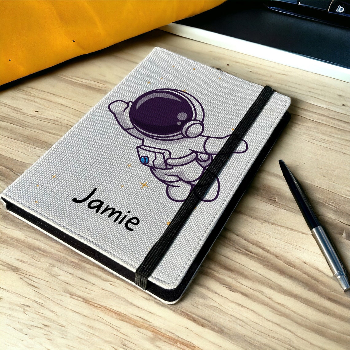 Personalised Astronaut A5 Notebook - Custom Space Lined Journal ...