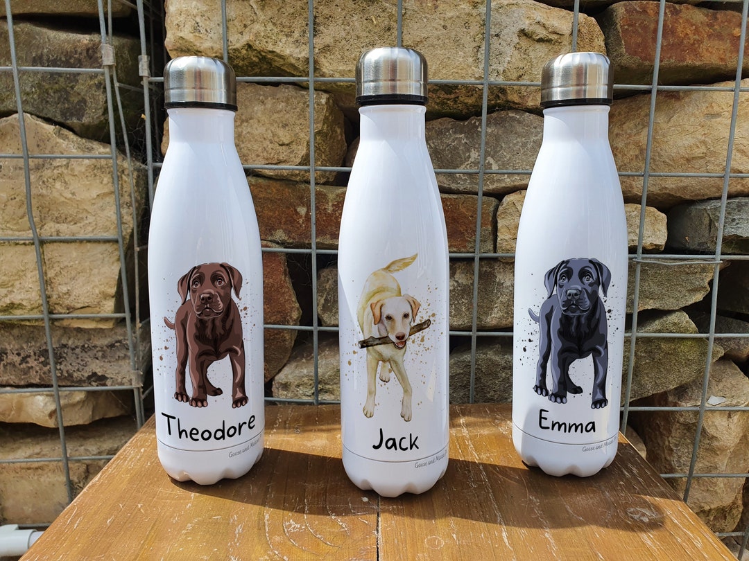 Personalised Labrador Insulated Bottle - Gift for Dog Owners & Lover ...