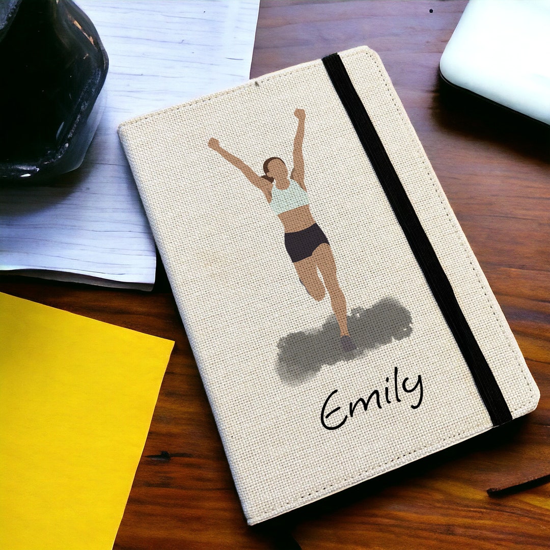 Personalised Running A5 Notebook - Custom Sports Lined Journal ...