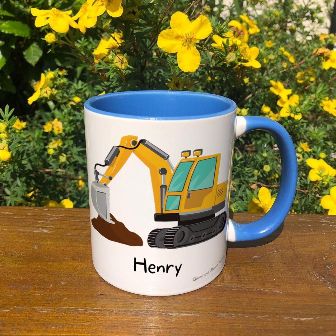 Personalised Digger Mug Gift - Present for Digger Lovers - Gifts for ...
