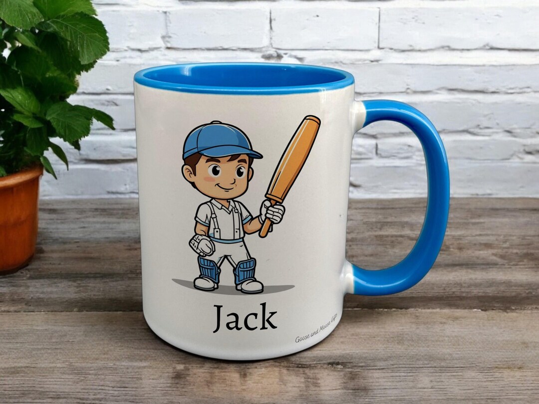 Personalised Cricket Mug, Gift for Cricket Lover, Thank You Present for ...