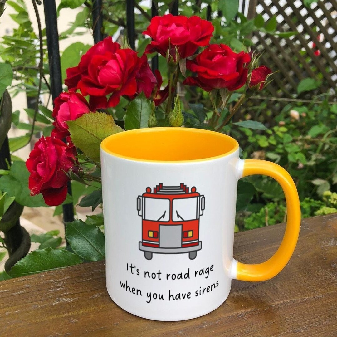 Funny Fireman Road Rage Mug - Firefighter Mug - Fireman Career Mug ...