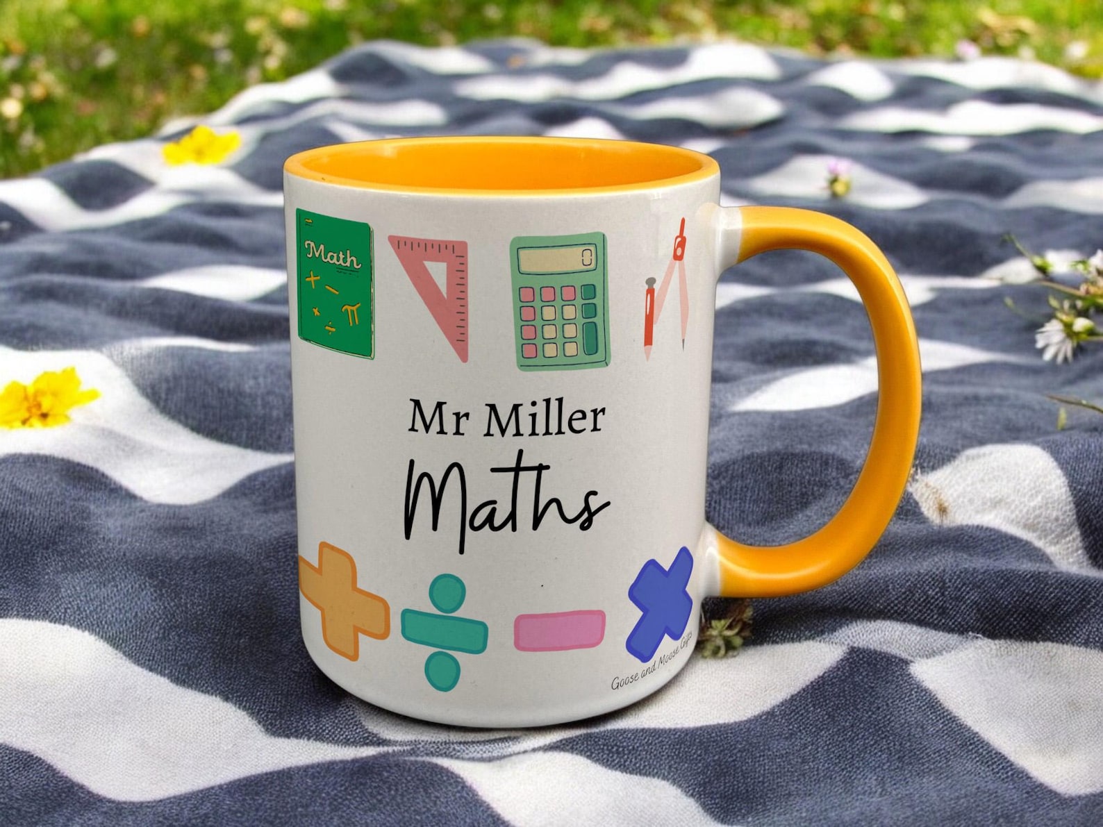 Personalised Maths Teacher Mug, Gift for Mathematics Lover, Thank You ...