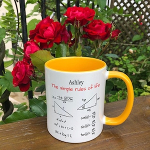 Personalised Maths Trigonometry Mug Algebra Equation Mug Personalised ...