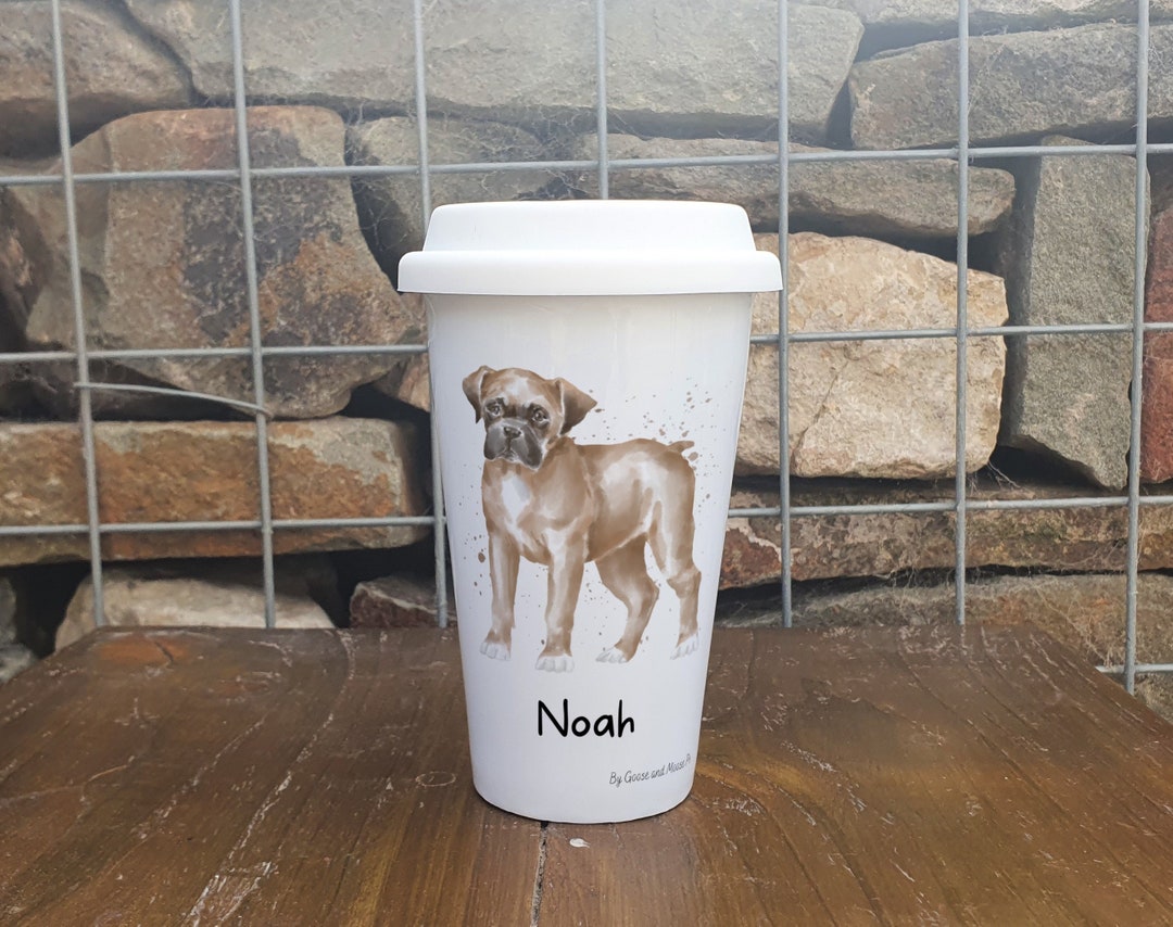 Personalised Boxer Dog Travel Mug - Gift for Dog Owners & Lover ...