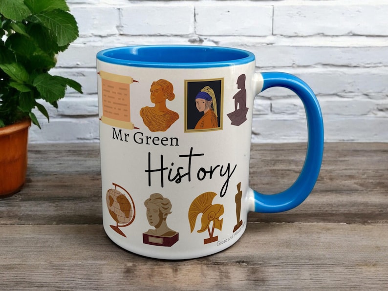 Personalised History Teacher Mug, Gift for Ancient History Lover, Thank ...