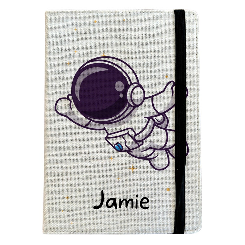 Personalised Astronaut A5 Notebook - Custom Space Lined Journal ...