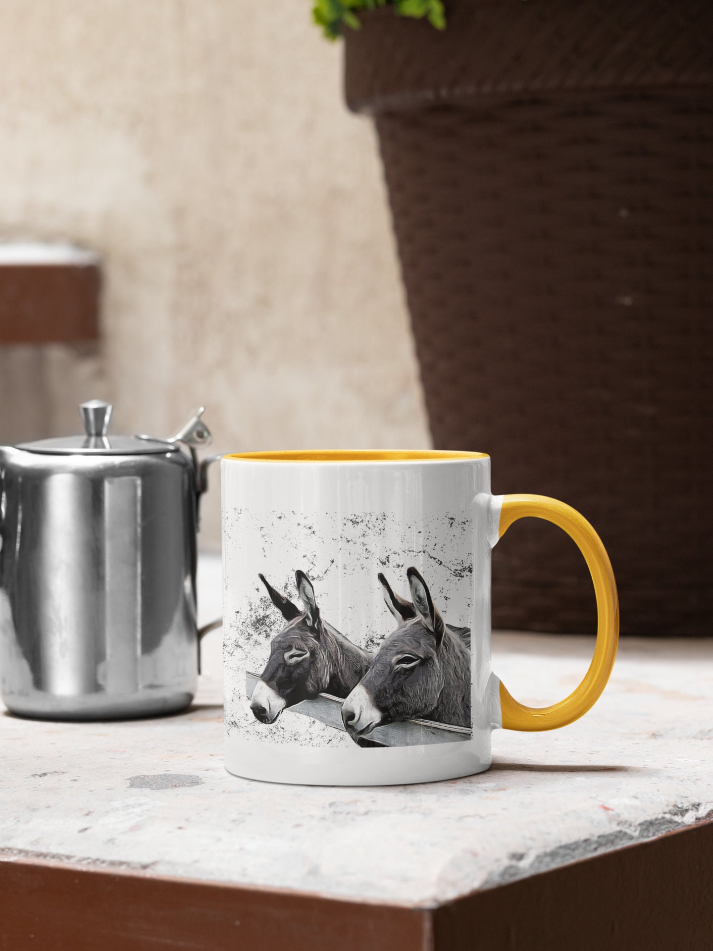 Farm Animal Donkey Mug - Gift for Farmers and Smallholders - Country ...