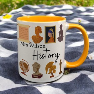 Personalised History Teacher Mug, Gift for Ancient History Lover, Thank ...