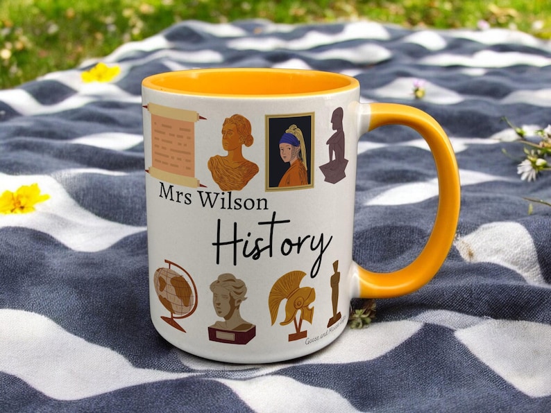 Personalised History Teacher Mug, Gift for Ancient History Lover, Thank ...
