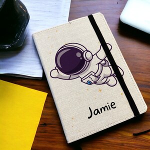 Personalised Astronaut A5 Notebook - Custom Space Lined Journal ...