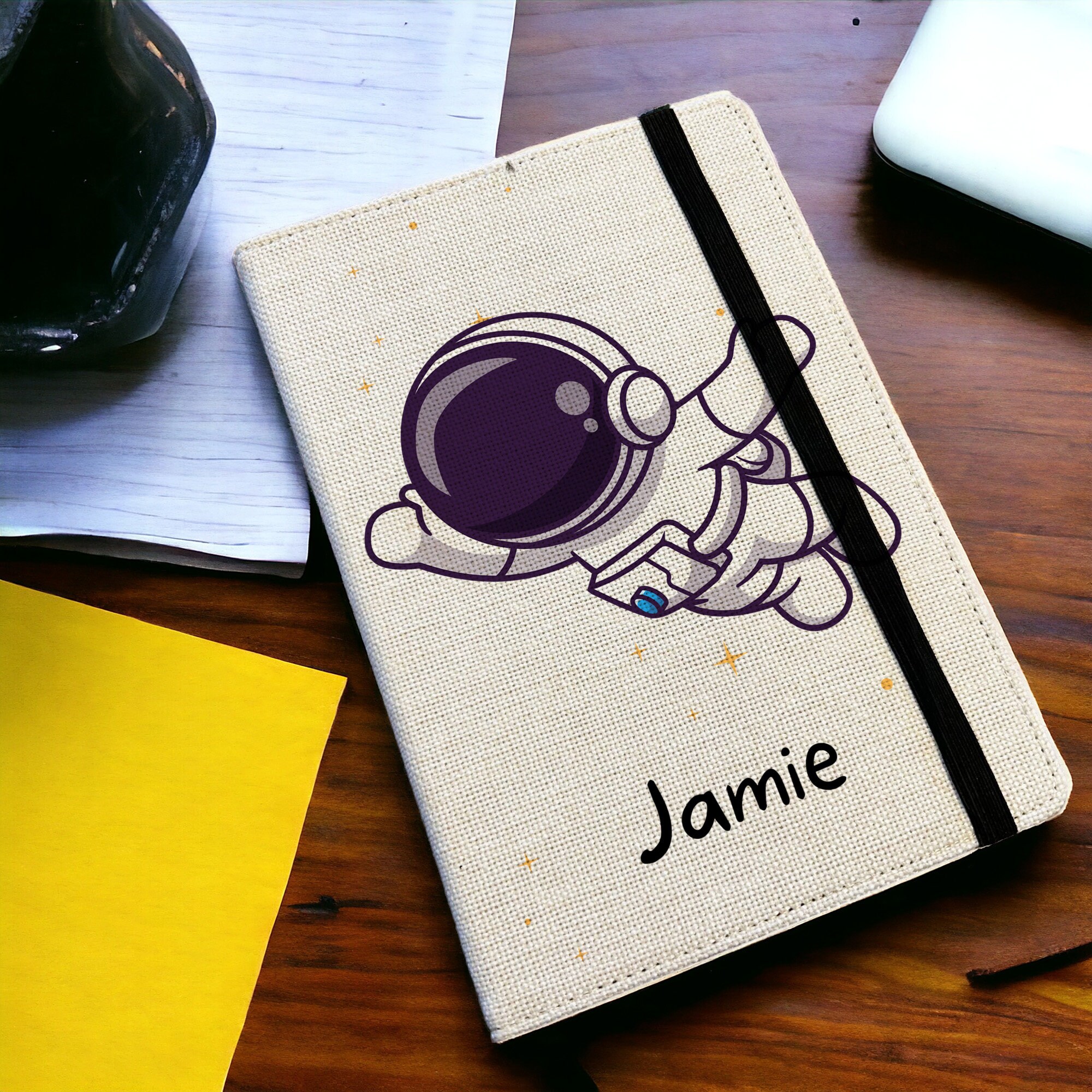 Personalised Astronaut A5 Notebook - Custom Space Lined Journal ...