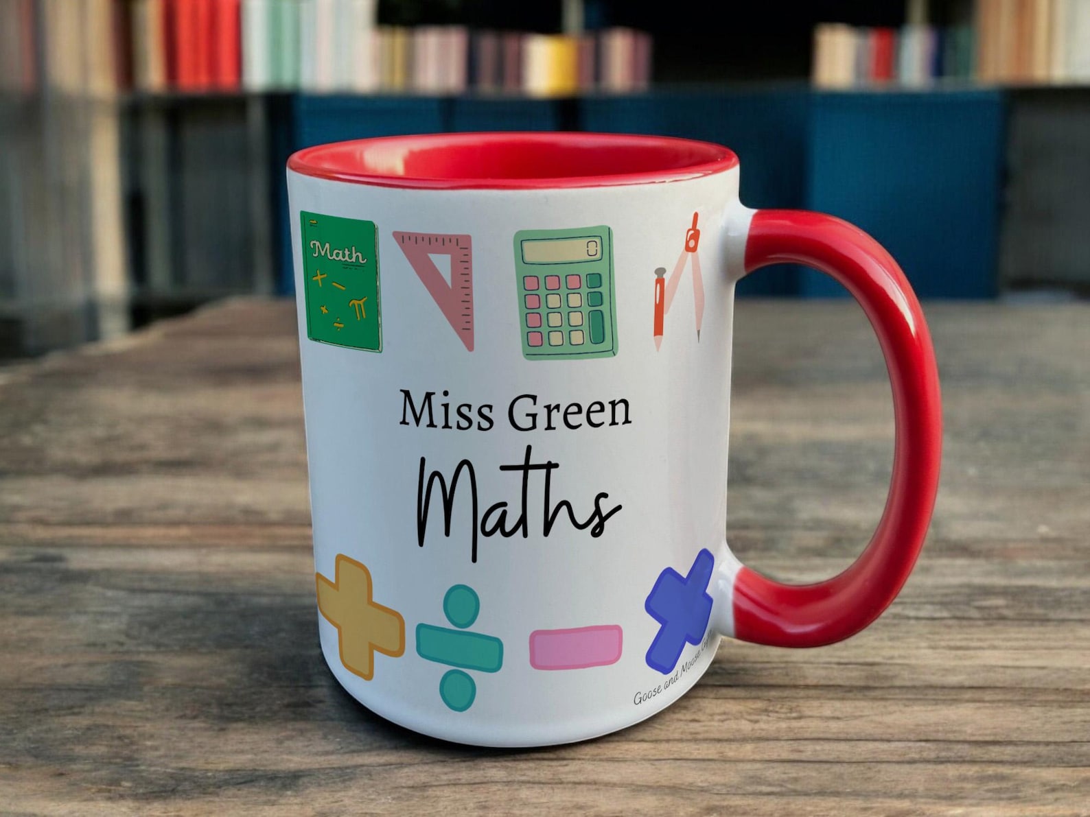 Personalised Maths Teacher Mug, Gift for Mathematics Lover, Thank You ...